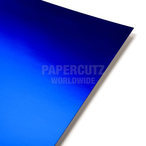 A6 Mirror Card Blue Reflective 250GSM